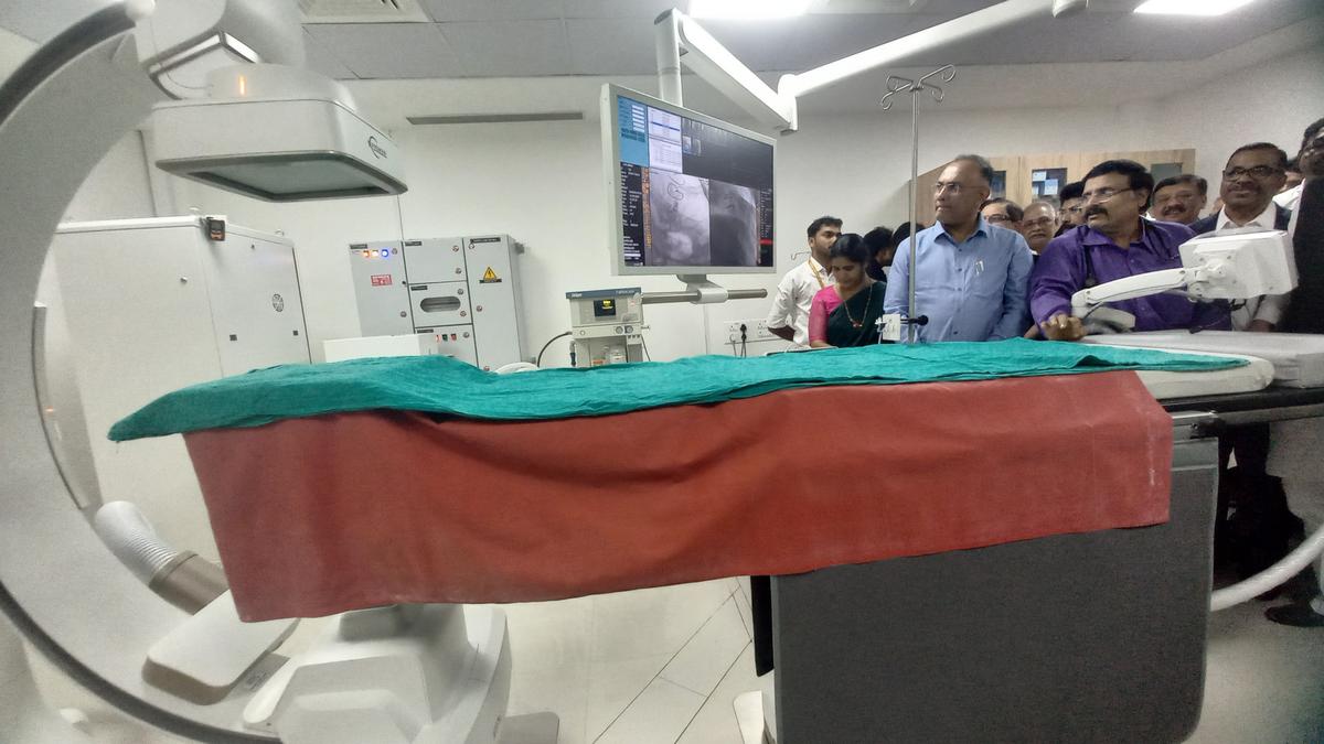 Cath lab starts functioning at the Wenlock - The Hindu